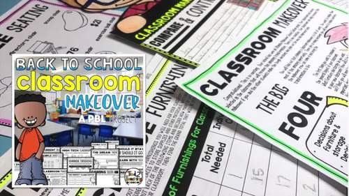 Classroom Makeover a Project Based Learning PBL Activity by Tied 2 Teaching