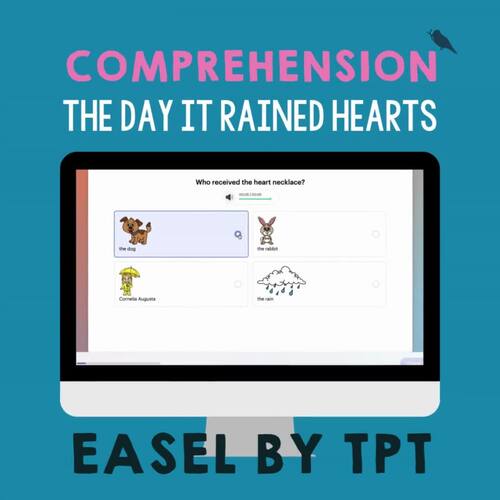 Valentine's Day The Day It Rained Hearts Reading Comprehension Hybrid ...