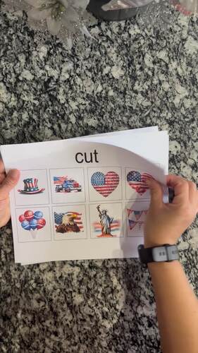 USA President's veteran's 4Th July Day Match Worksheet Matching Game ...
