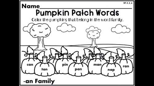Pumpkin / Fall Themed NO PREP Kindergarten Language Arts Pack - CCSS ...