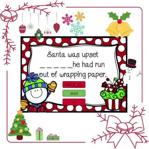 Christmas Story Conjunctions Boom Cards™ by The British Kitty | TPT