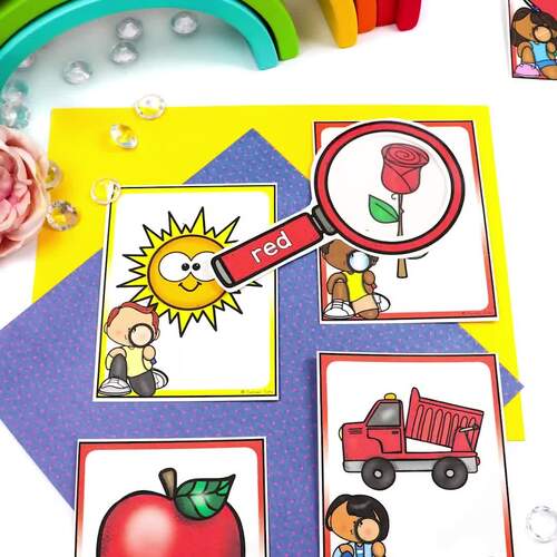 I Spy Colors Matching Colors Preschool Activity - Learning Colors Center