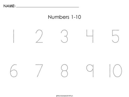 Tracing Worksheets, Kindergarten Alphabet, Numbers, Words, Days, Months ...