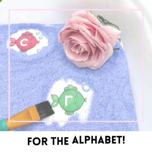 Alphabet Fish Letters Sensory Bin Activities - Fish Theme Letter Match ...