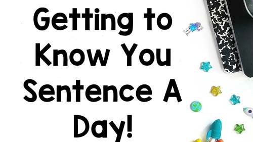 All About Me - Sentence Writing Mini Lessons + Worksheets - Back to School