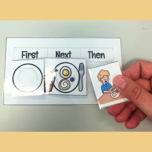 First Next Then Sequencing Daily Life Skills Task Cards for Special ...
