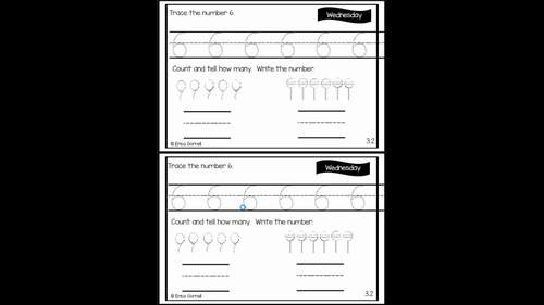 Go Math! Chapter 3 Kindergarten Homework by Erica Gorrell | TPT