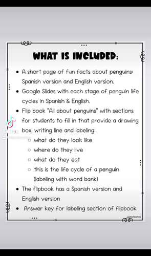 Flip Book: All About Penguins Bilingual & Life Cycle of a Penguin by ...