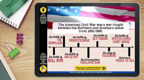 American Civil War LINKtivity® (Battles, Events, & People of the Civil War)