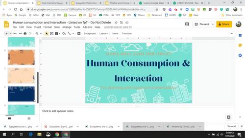 Science Themed Slides Template Bundle Weather Ecology Chemistry & Earth ...