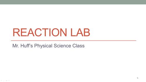 Chemical Reaction Lab - Recognizing Signs of a Chemical Reaction - VIDEO