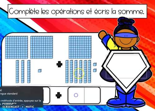 Addition de nombres à 3 chiffres sans échange Boom Cards by Madame Soleil