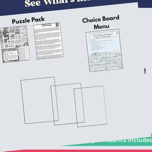 HSS 7.6.7 Bundle: The Spread & Impact the Bubonic Plague Puzzles ...