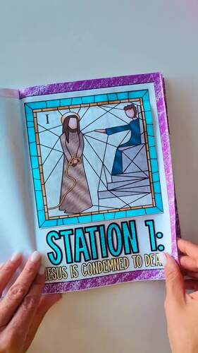 Stations of The Cross Booklet | Catholic Religion Activity | TPT