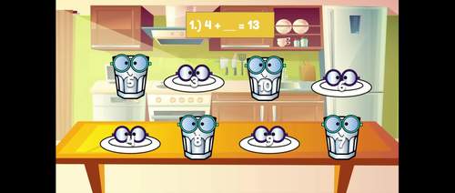 Thanksgiving Missing Addend Online Game and Recording Sheet by ...