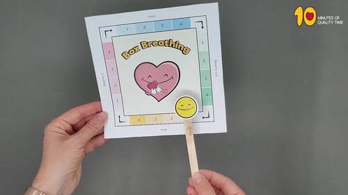 Box Breathing Craft by 10 Minutes of Quality Time | TPT