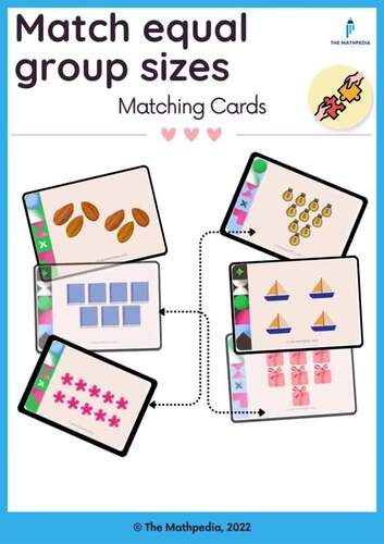 Matching Card Activity: Match equal group sizes by The Mathpedia