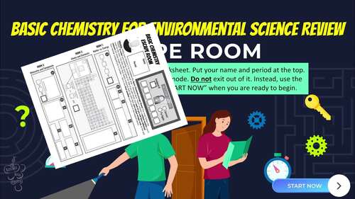 Basic Chemistry for Environmental Science Escape Room Activity | TPT