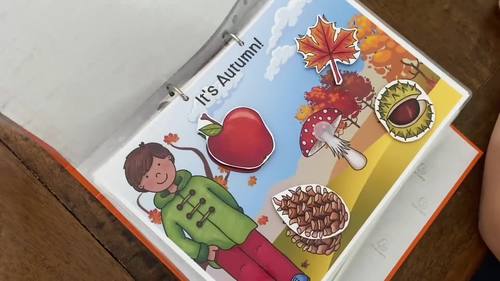 Autumn Adapted Book Activity Binder with Planner - Toddler | TPT