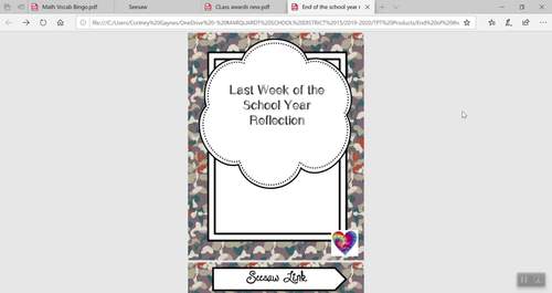 Distance or In Class Learning End of the Year Awards by TeacherSorce