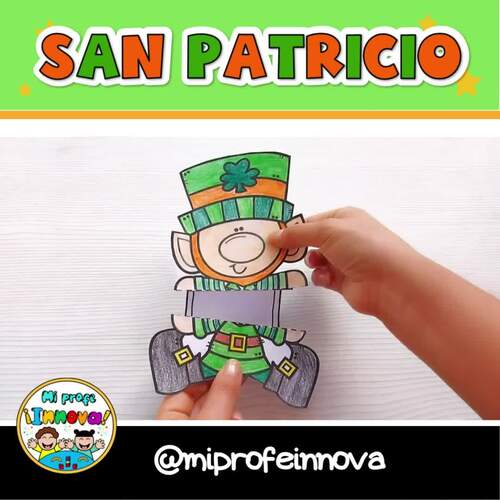St. Patrick's Day Spanish worksheets and craft - Día de San Patricio ...