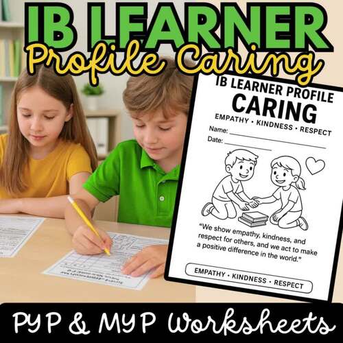 IB Learner Profiles Printable | Caring Activities & Worksheets | PYP IB Profile