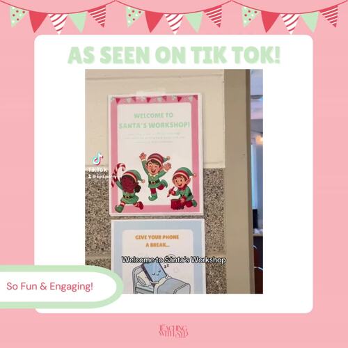 Santa’s Workshop Bundle | December Behavior System + Classroom Challenges