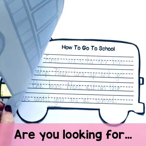 Back To School How To Writing Prompts and Crafts by Terrific Teaching ...