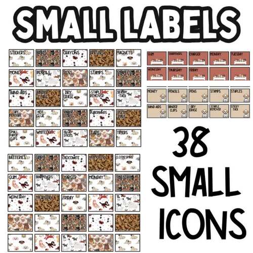 Dog Teacher Toolbox Labels with Editable Dog Templates Included | TPT