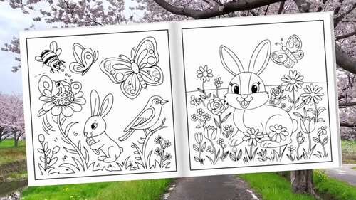 Cute 80 Bold and Easy Printable Spring Coloring Pages Gift For kids ...