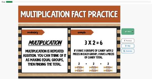 Multiplication Fact Boom Cards // 6s Multiplication Facts by Fit for ...