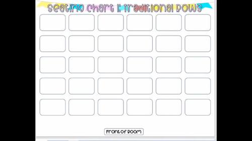 Classroom Seating Charts Template EDITABLE & DIGITAL SLIDES | TPT