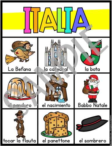 Celebra por el Mundo (Holidays Around The World Vocabulary in Spanish)