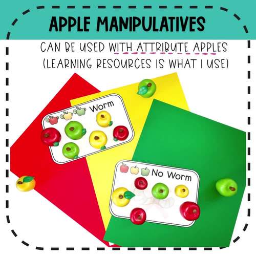 Sorting Apples by 12 Attributes | Math Center Activities for PreK and K