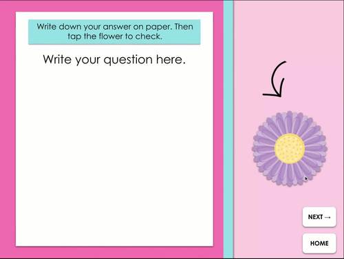 Google Slides PPT Game Template Editable Digital Self-Checking | Spring ...