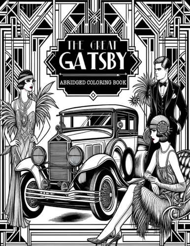 The Great Gatsby Abridged Coloring Book by The Unscripted Willow