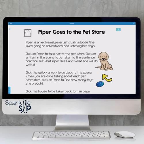 Pet Store Interactive Book Boom Cards™️ | Speech Therapy | TPT