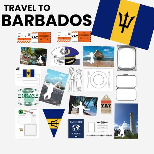 Travel to Barbados! – Printable Pretend Travel Activity for Kids