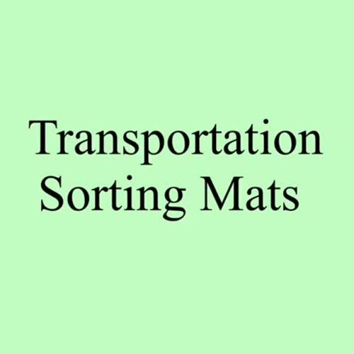 Transportation Sorting Mats | Air Land Water Railway Vehicles Sort for ...