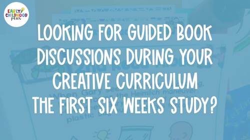 The First Six Weeks GUIDED Book Discussions Bundle for The Creative ...