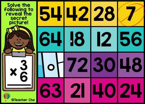 One-Digit Multiplication - Puzzle Reveal (BOOM Cards™ for Distance ...