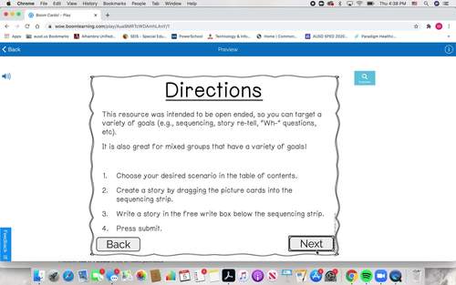 3, 4, 5 Steps Sequencing - Open Ended - Boom Cards™ - Teletherapy