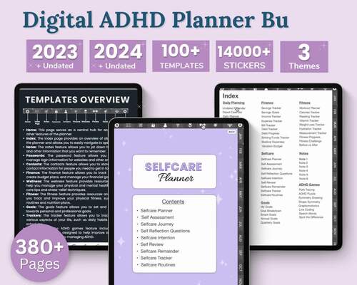 ADHD Digital Planner (made by an ADHDer) for iPad, Goodnotes + Android ...