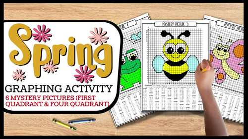 Coordinate Graphing Spring Mystery Pictures Seasonal Fun Worksheets