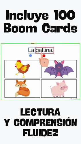 Spanish Fluency Boom Cards Lectura de Oraciones Reading Intervention in ...