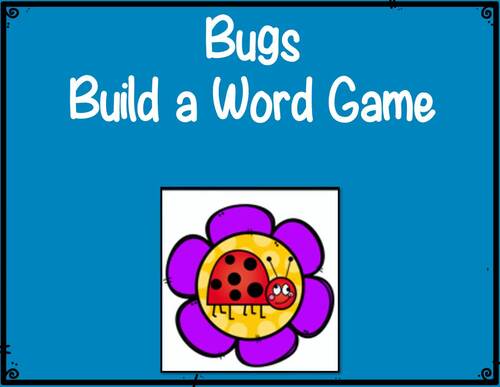 Bugs Build a CVC Word Phonics Center or Activity | TPT