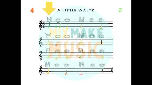 A LITTLE WALTZ Song for BoomWhacker or Percussion C, D, E, F, G by ...