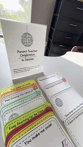 Parent Teacher Conferences | Back to School | Parent Note Message to ...