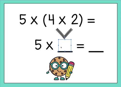 Associative Property of Multiplication Task Cards Understanding ...