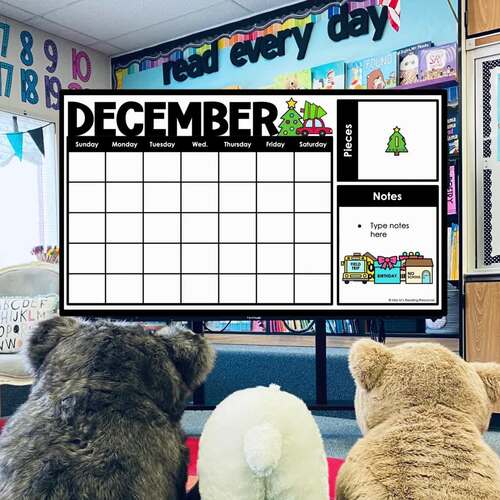 December Morning Meeting Slides Kindergarten Digital Activities ...